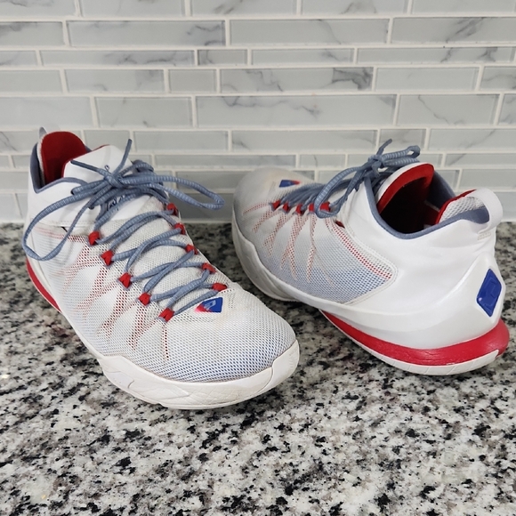 Jordan | Shoes | Ae White Spirit Red Cool Blue Jordan Cp3viii ...